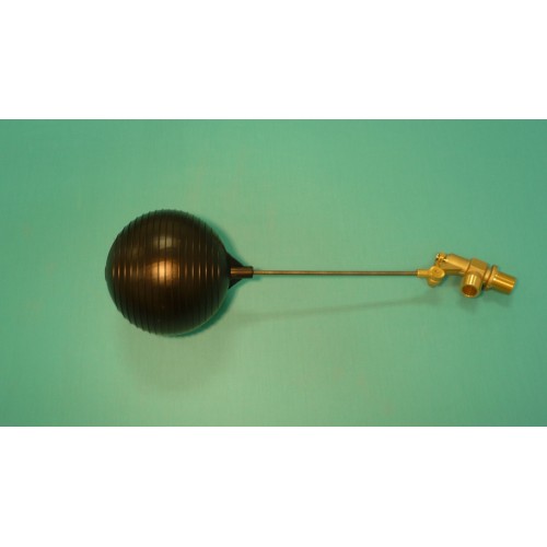 3/4" Brass Valve w/ 1/4" x 9" Stainless Steel Float Arm w/6" Round ...